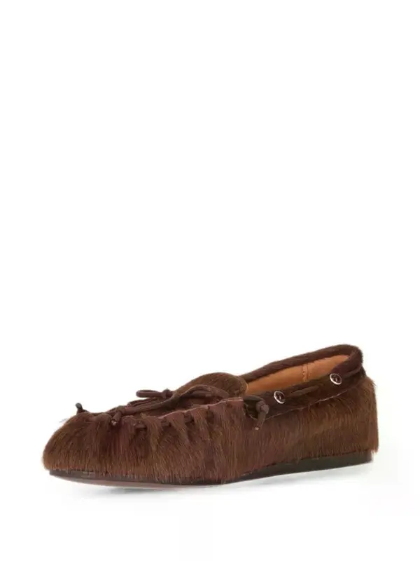 P.a.r.o.s.h Calf-hair Loafers - Brown