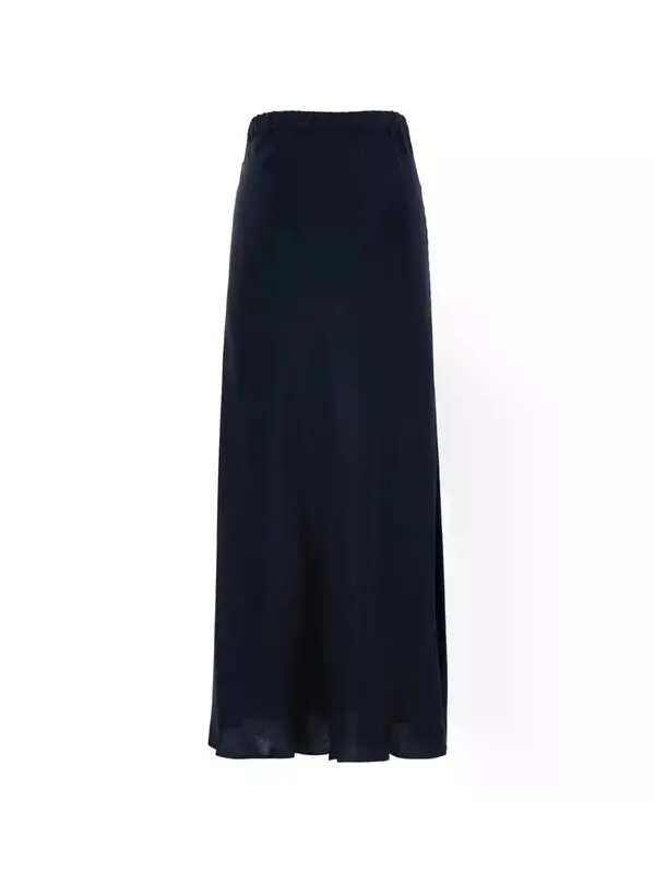 Max Mara Sospiro Logo-embroidered Elasticated Maxi Skirt