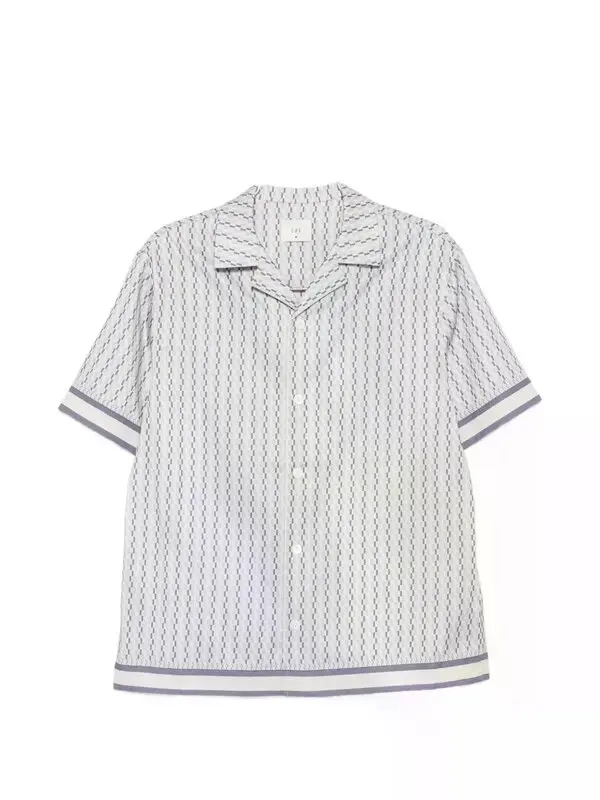 CHE Galliano Border-print Shirt - White