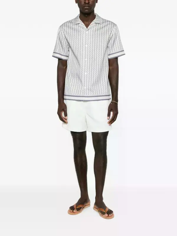 CHE Galliano Border-print Shirt