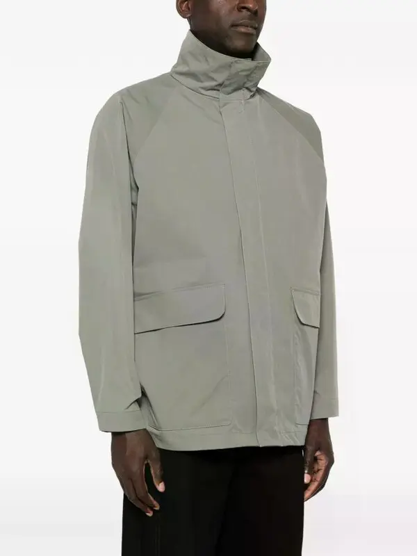 JIL SANDER High-neck Drawstring-waist Coat