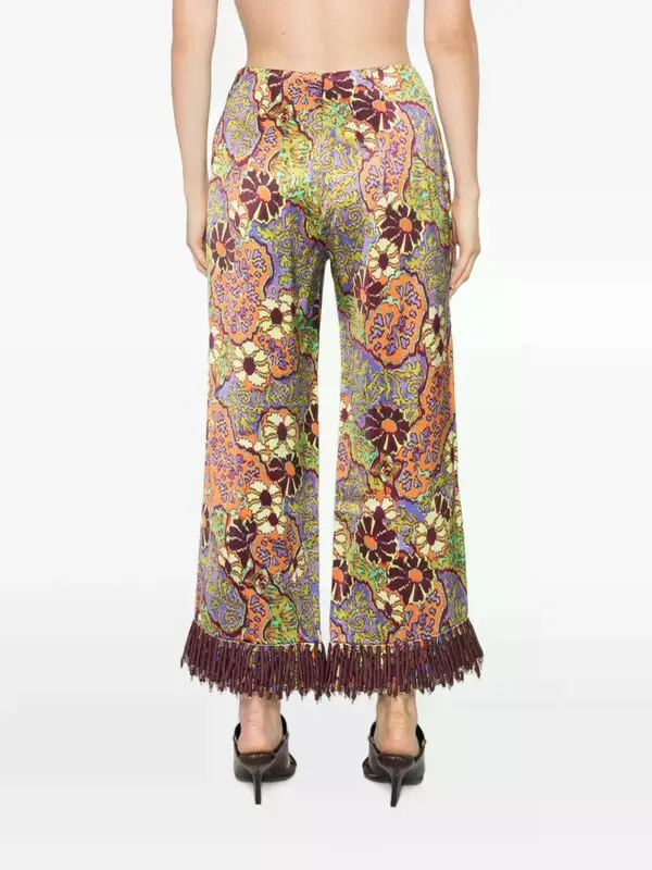 ALEMAIS Joanna Floral Print Trousers - Purple