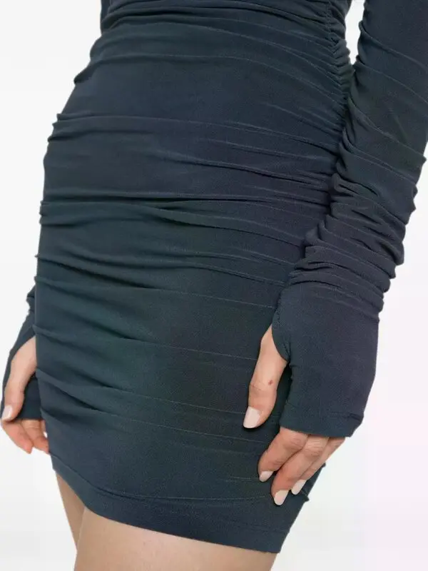 Patrizia Pepe Draped Off-shoulder Mini Dress
