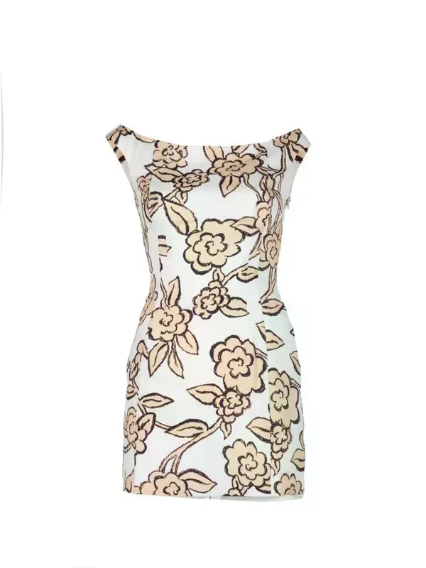 SIR. Elodie Floral-print Mini Dress - White
