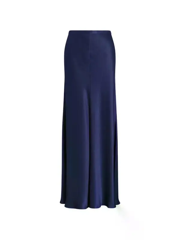 Alberta Ferretti Satin-finish Maxi Skirt