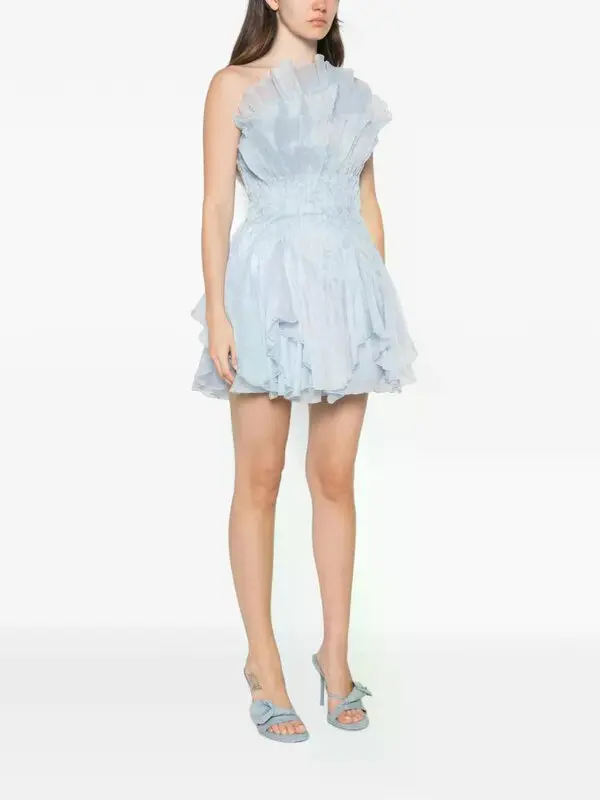 Aje Nisha Ruffled One-shoulder Mini Dress