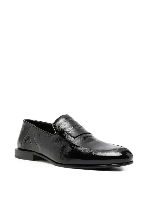 Givenchy Logo-plaque Leather Loafers