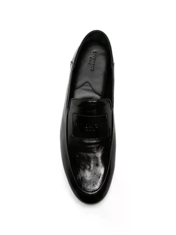 Givenchy Logo-plaque Leather Loafers