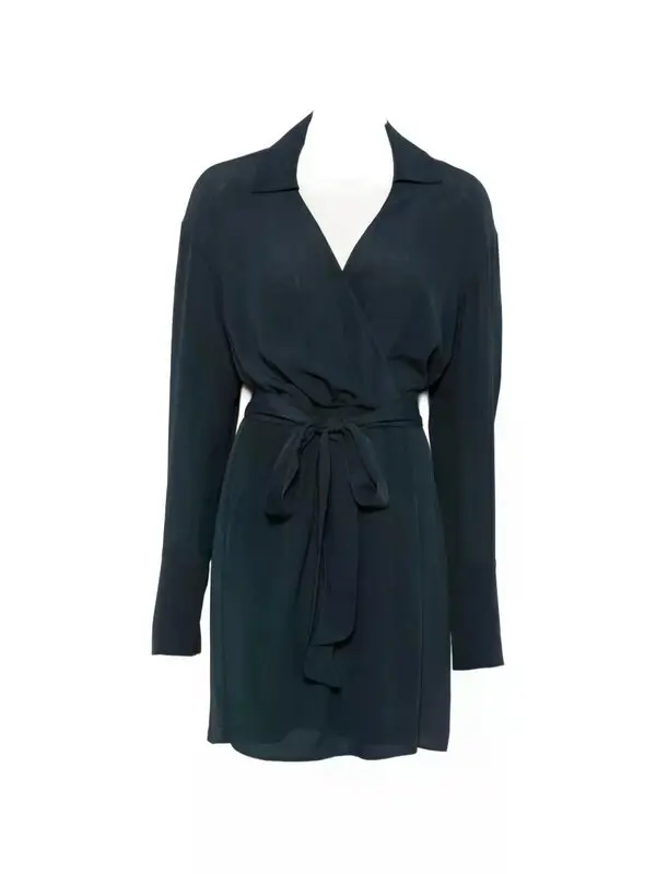 Patrizia Pepe Tie-waist Wrap Dress - Blue