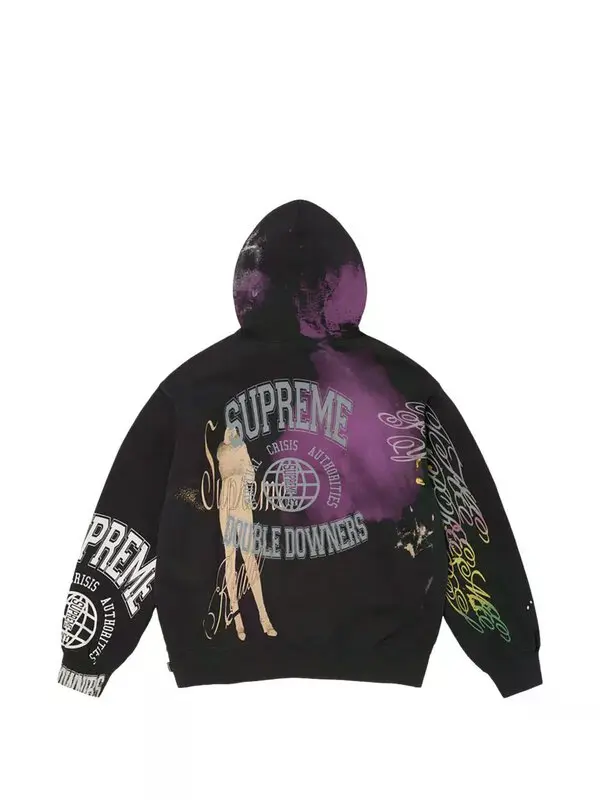 Supreme Graphic-print Drawstring Hoodie