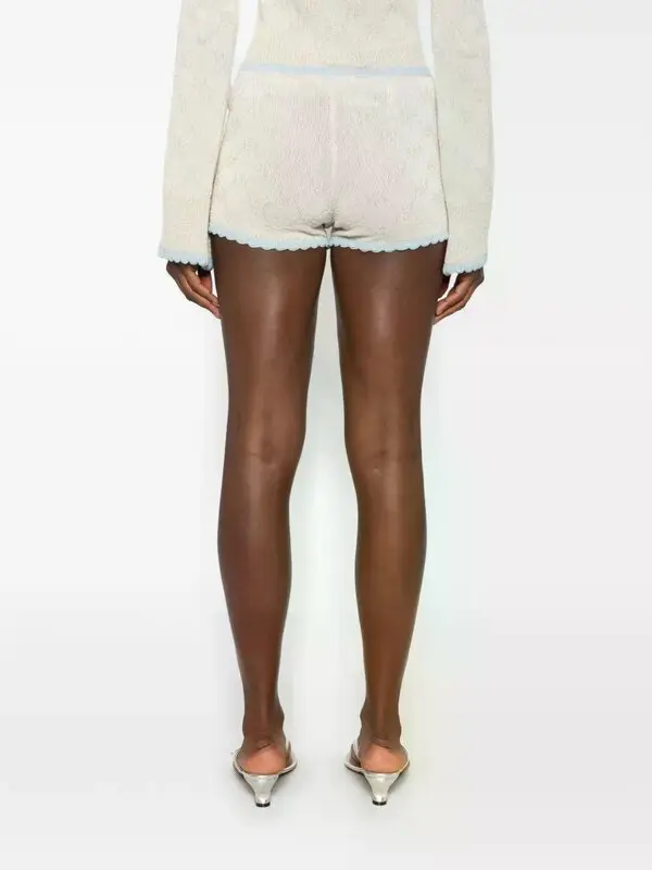 ASTA RESORT Millie Scalloped-trim Shorts