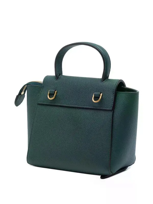 Celine 2020 Grained Calfskin Belt Bag Satchel - Green
