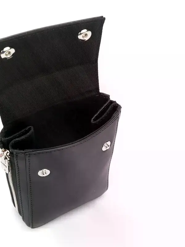 Amiri Draped Leather Shoulder Bag