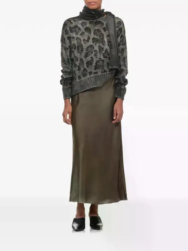 Avant Toi Leopard-print Knit Sweater