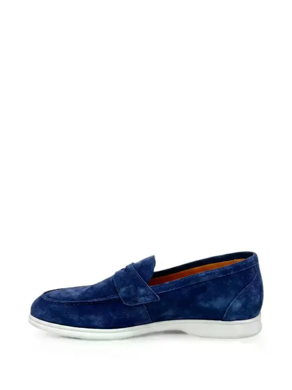 Kiton Calf Suede Penny Loafers