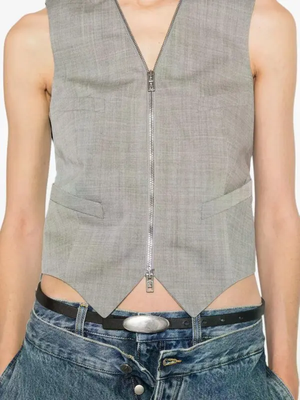 Alexander Wang Continuous Loop Zipper Tailored Vest