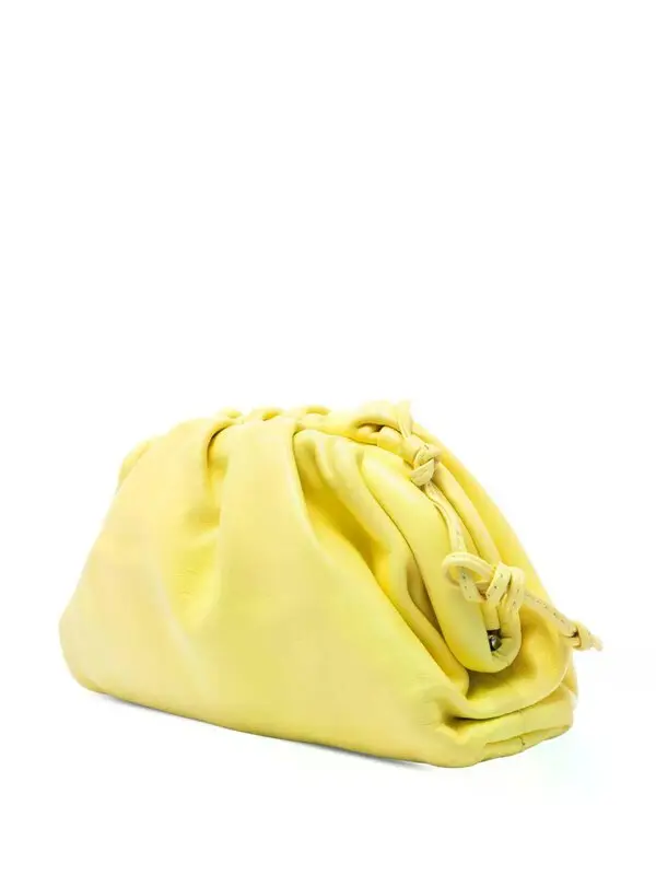 Bottega Veneta 2012-2026 Lambskin The Mini Pouch Crossbody Bag - Yellow