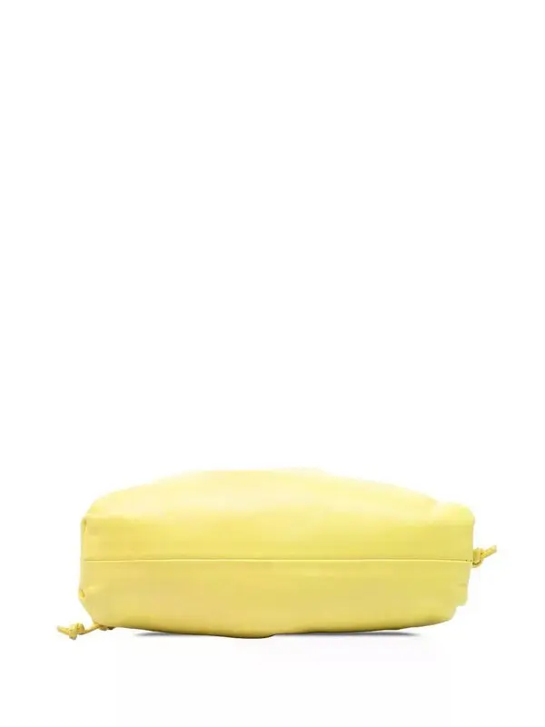 Bottega Veneta 2012-2026 Lambskin The Mini Pouch Crossbody Bag - Yellow