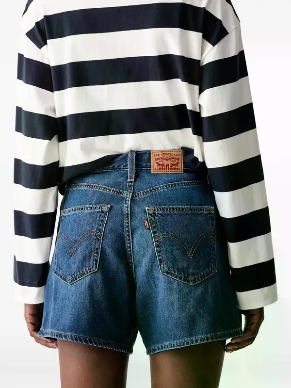LEVI'S Cinch Logo-patch Denim Shorts