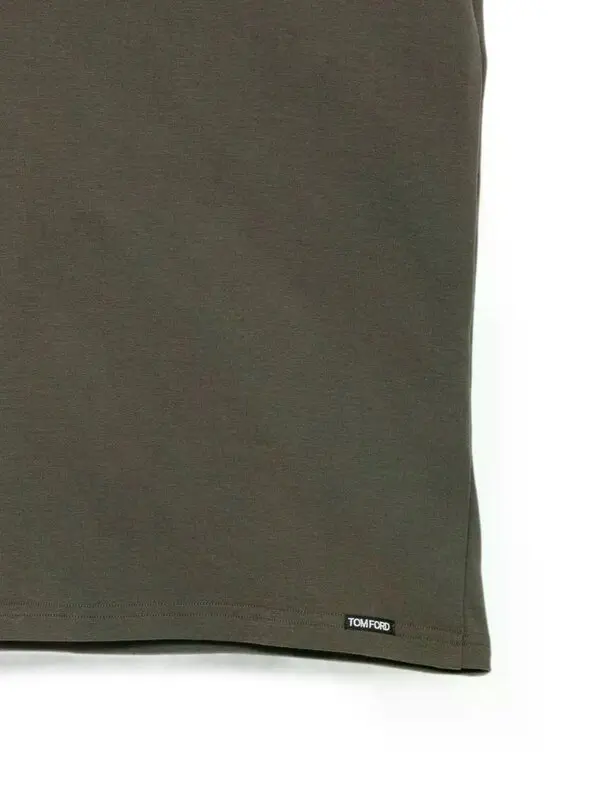 TOM FORD Logo-patch T-shirt - Green
