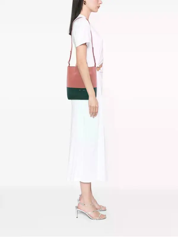 Celine 2015 Small Bicolor Grained Calfskin Vertical Cabas Tote Satchel