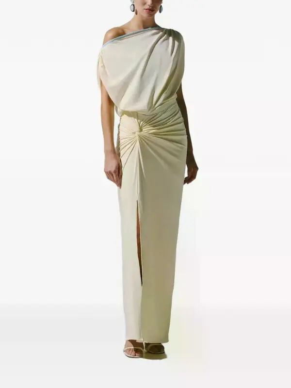 BAOBAB Knot-detail Ruched Maxi Dress - Neutrals
