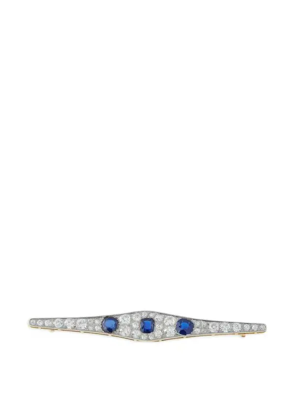 LB EXCLUSIVE Sapphire And Diamond Brooch
