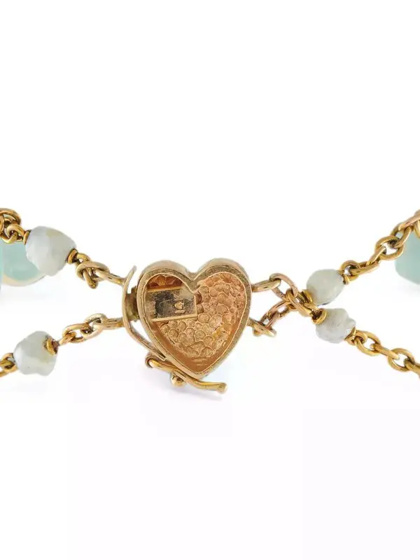 LB EXCLUSIVE Turquoise And Seed-pearl Bracelet - Gold