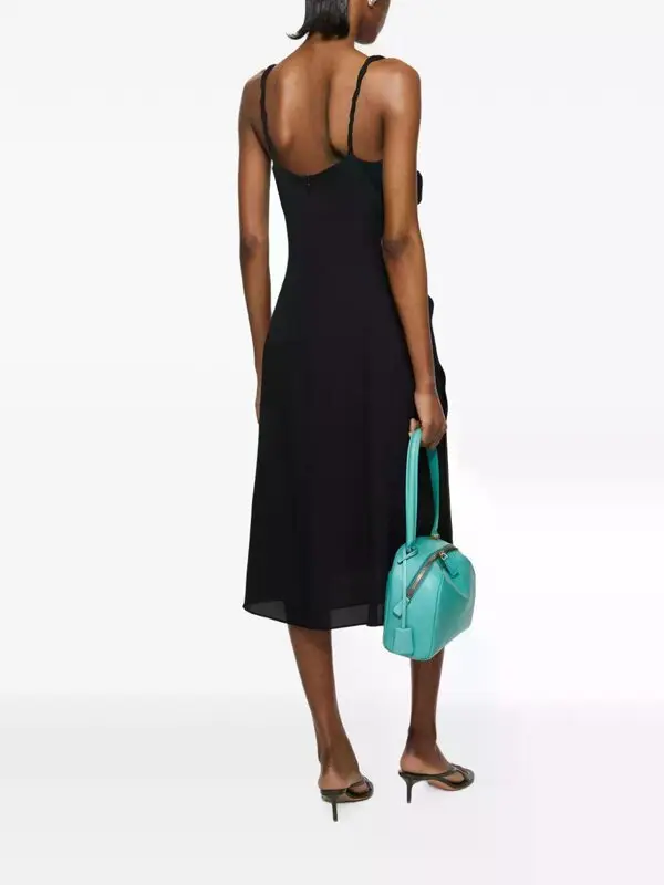 Acne Studios Bow-detail Silk Midi Dress