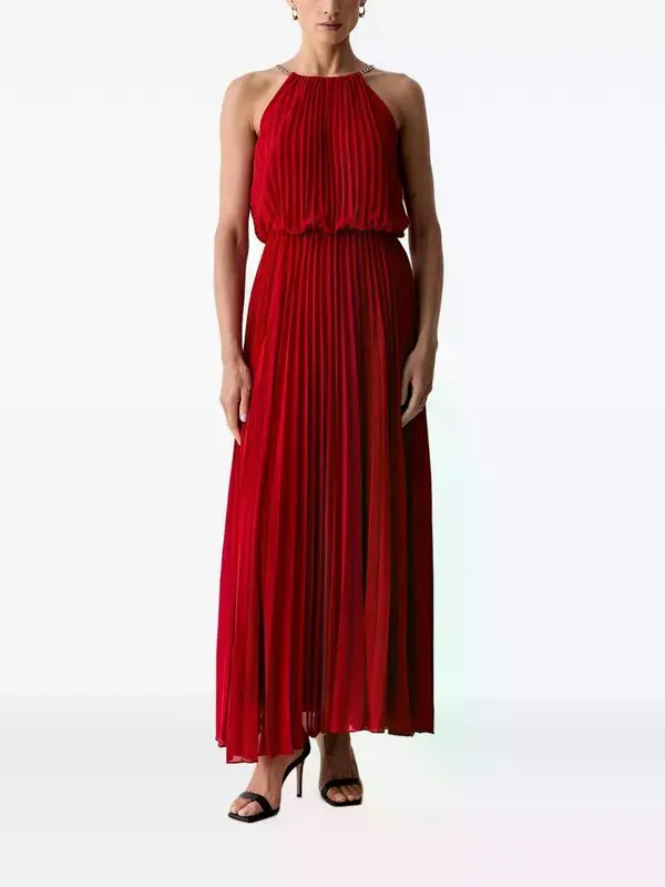 MORGAN Pleated Maxi Dress