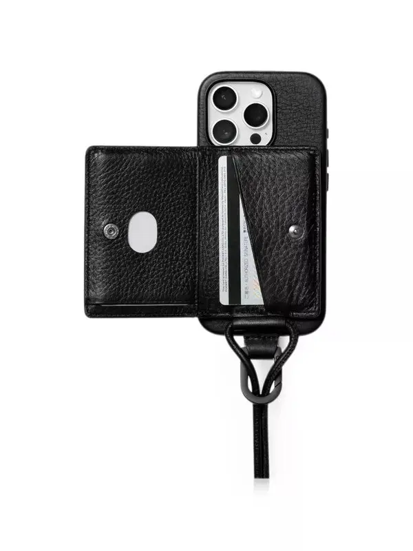 OBJCTS.IO Pebbled-leather Iphone Case - Black