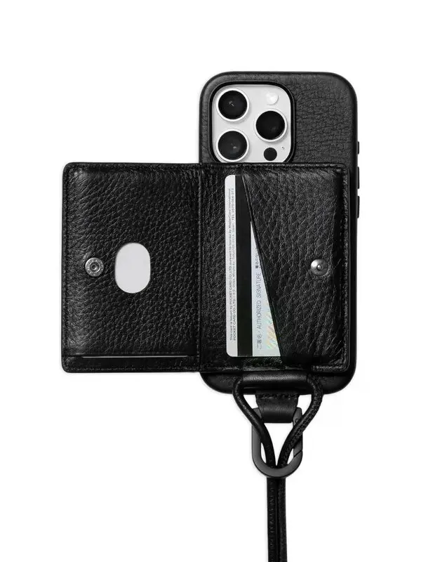 OBJCTS.IO Pebbled-leather Iphone Case - Black