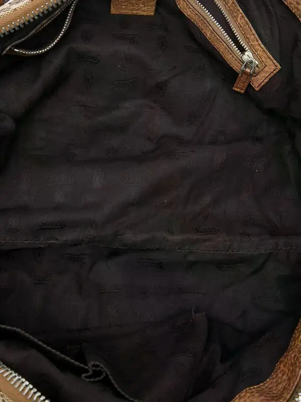 Gucci Gg Canvas Bamboo Bar Tote Bag