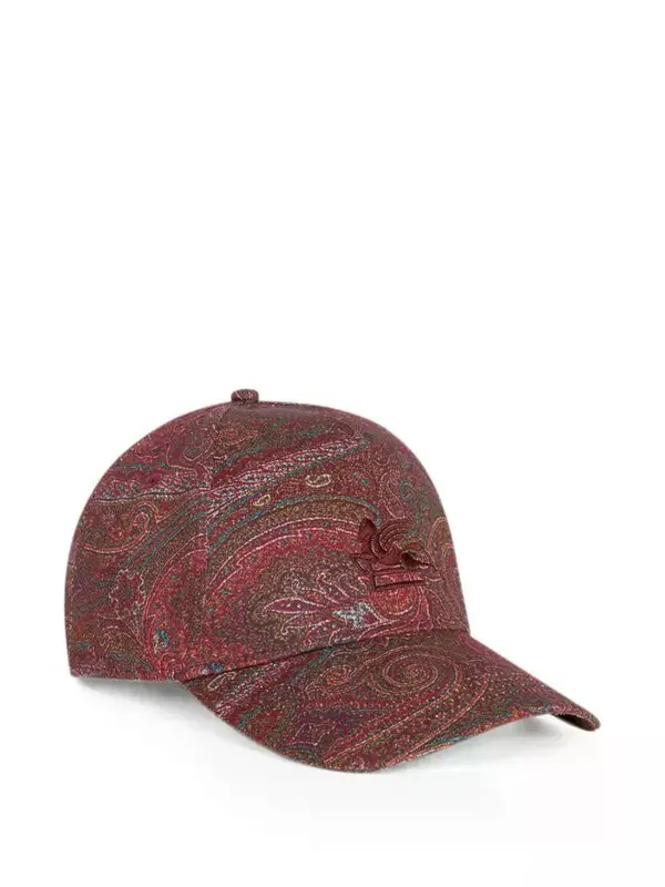 Etro Cotton Baseball Hat With Arnica Motif