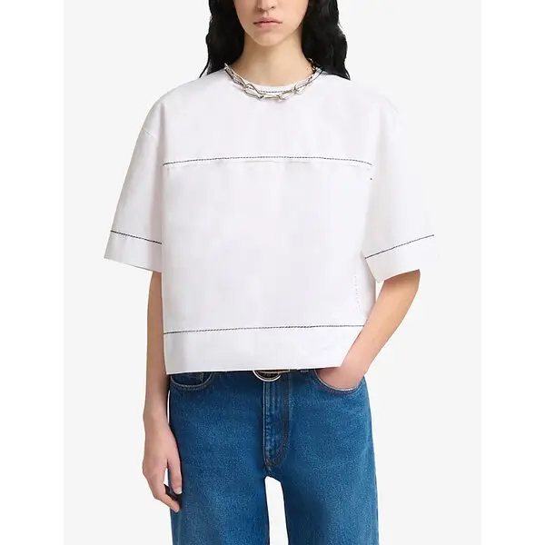 Marni Exposed Seams Cotton T-shirt - 00w01