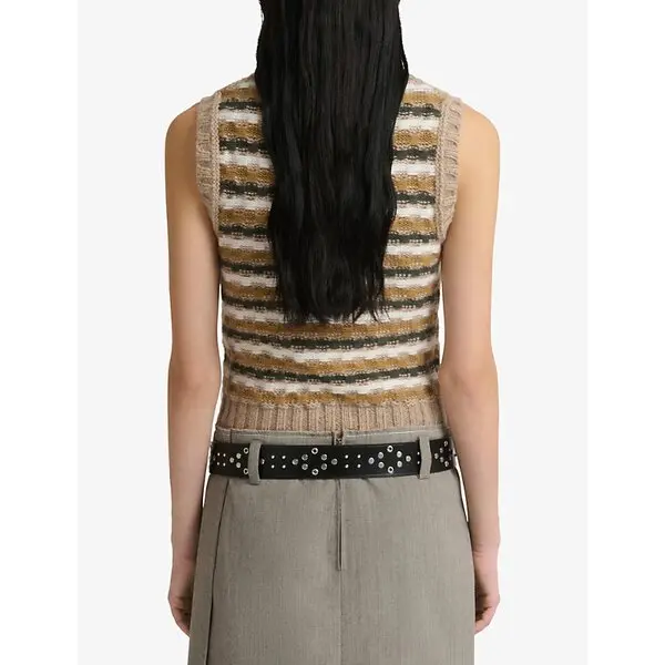 Marni Jacquard Shetland Wool-blend Vest