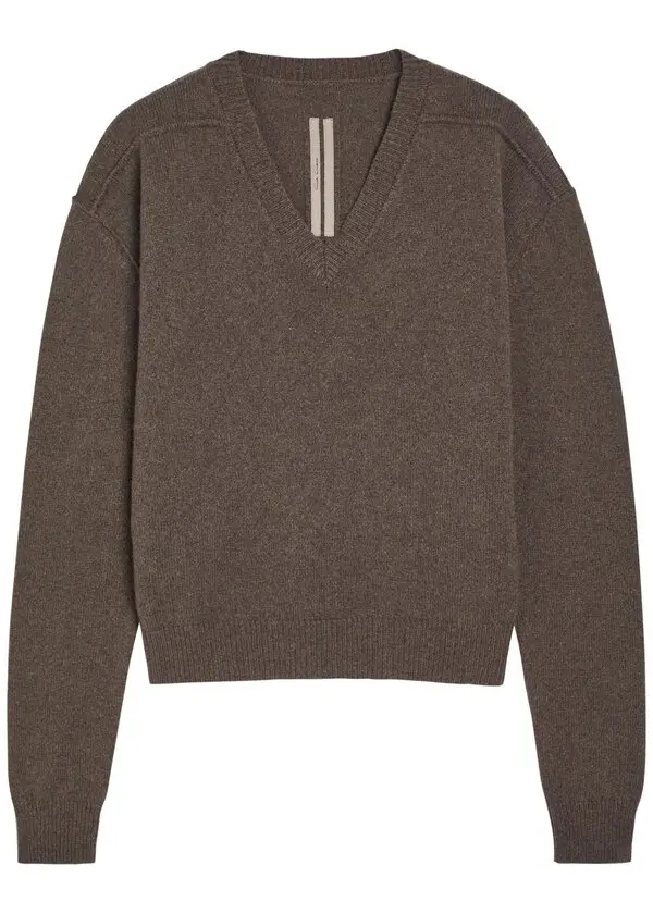 Rick Owens Tommy Cashmere And Wool-blend Jumper