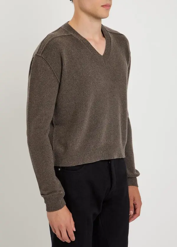 Rick Owens Tommy Cashmere And Wool-blend Jumper