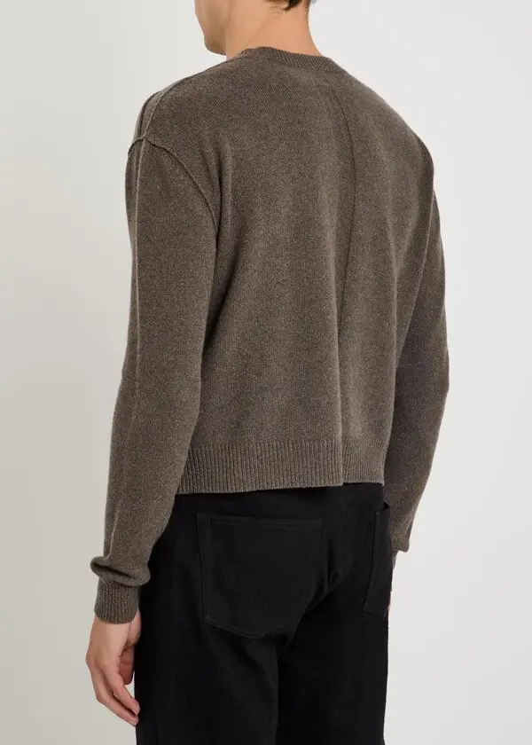 Rick Owens Tommy Cashmere And Wool-blend Jumper