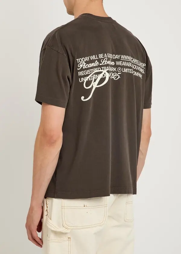 PICANTE Gallery Logo Cotton T-shirt