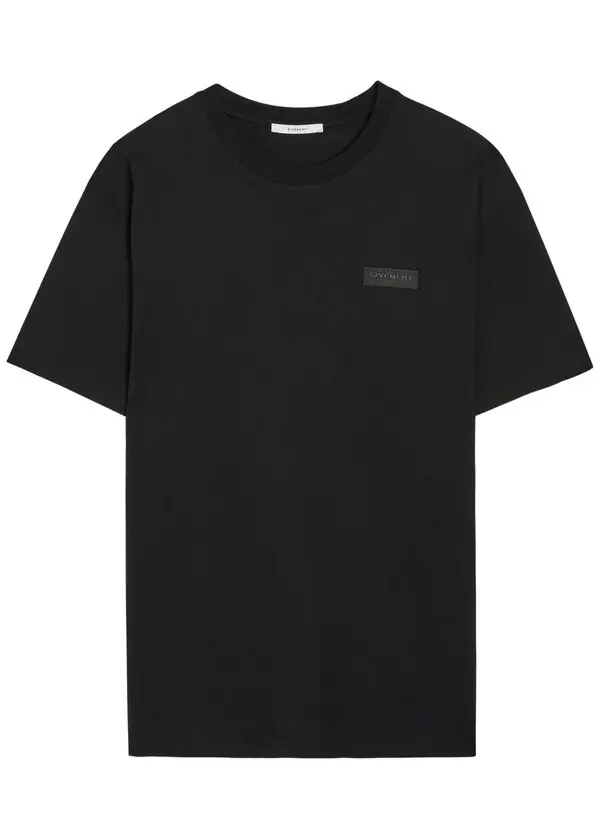 Givenchy Logo-appliquéd Cotton T-shirt - Black