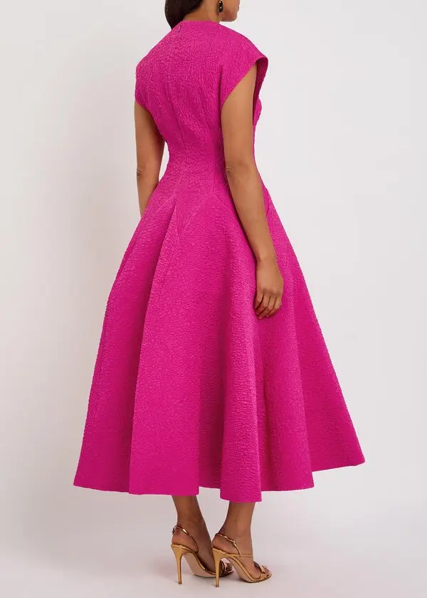 ROKSANDA Rova Cloqué Midi Dress