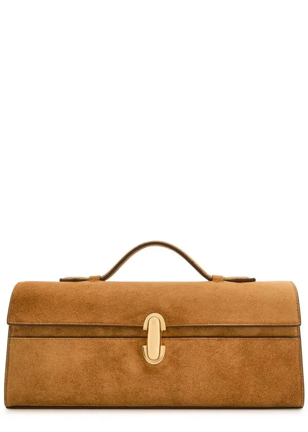 Savette Slim Symmetry Suede Pochette