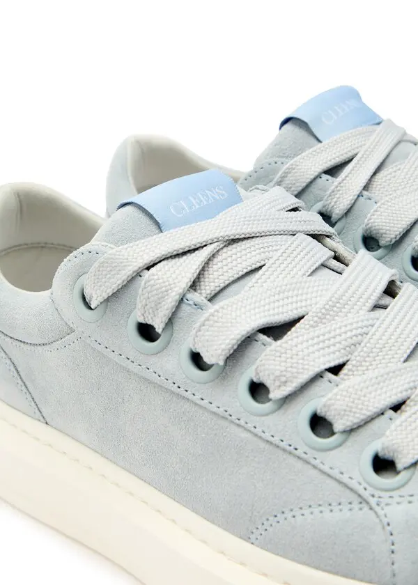 CLEENS Ace Panelled Leather And Suede Sneakers