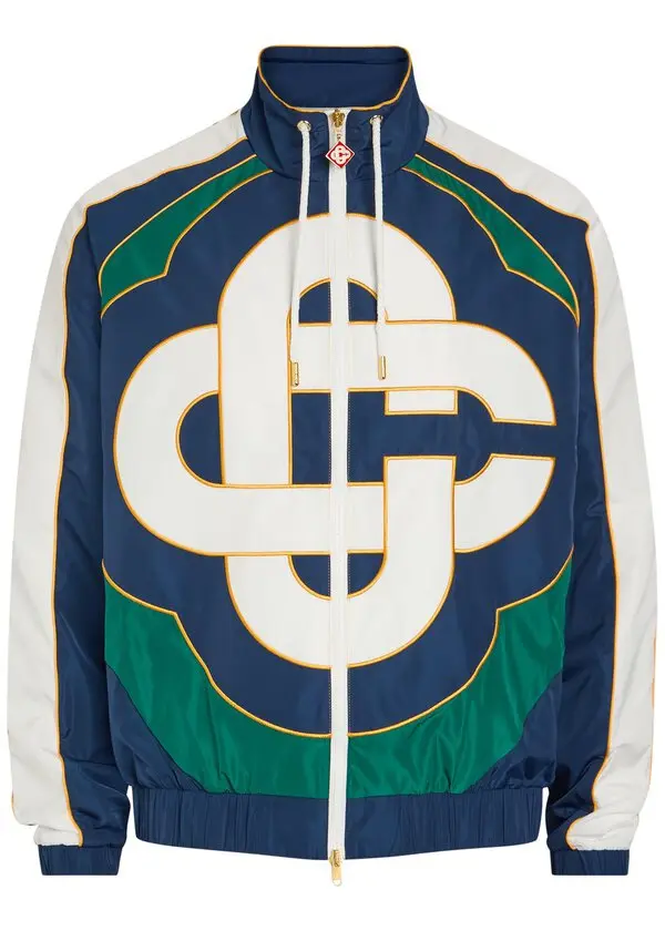 Casablanca Logo Colourblock Shell Jacket