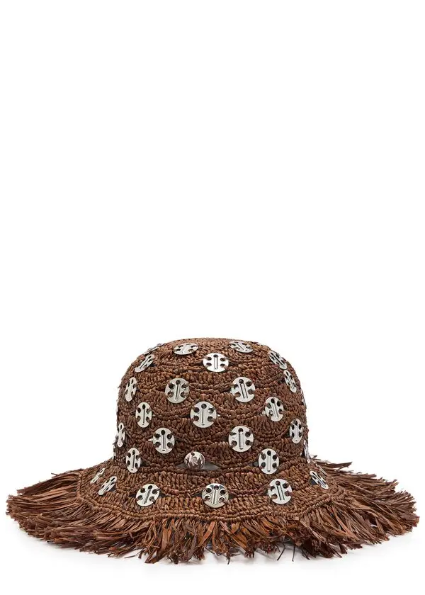 Rabanne 1969 Disc Raffia Sun Hat