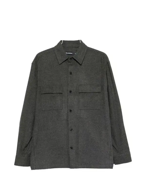 Karl Lagerfeld Chest-pockets Shirt - Grey
