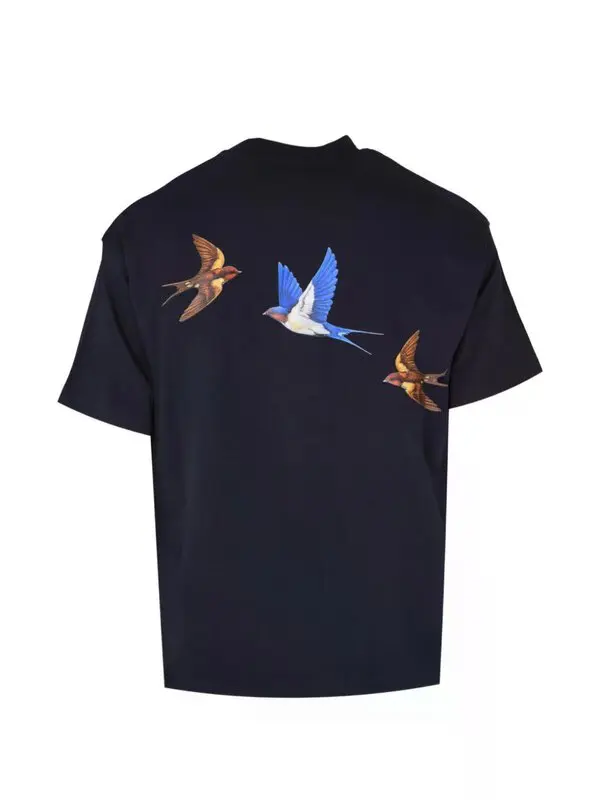 EXIT SOCIETY Bird-print T-shirt