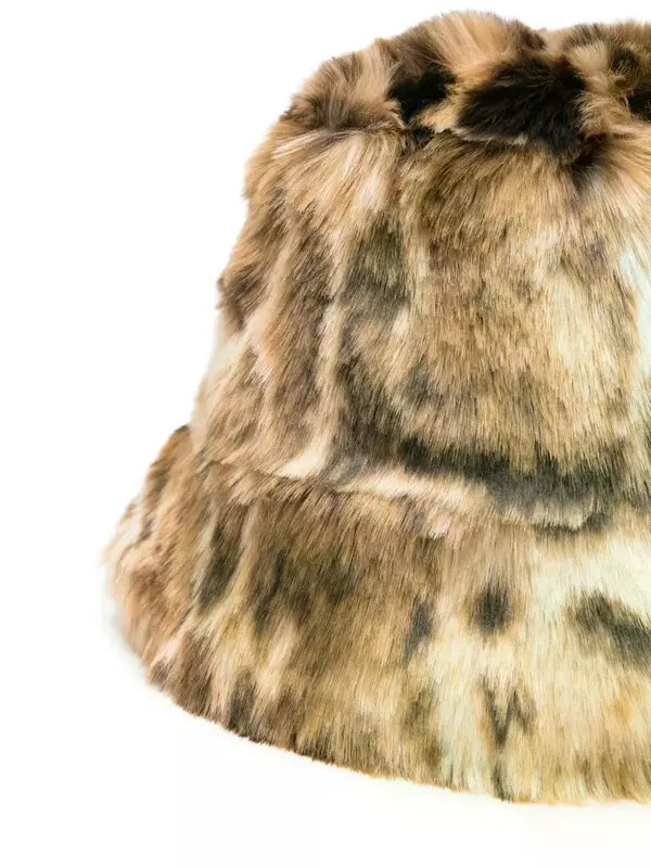 Etro Leopard-print Faux-fur Bucket Hat