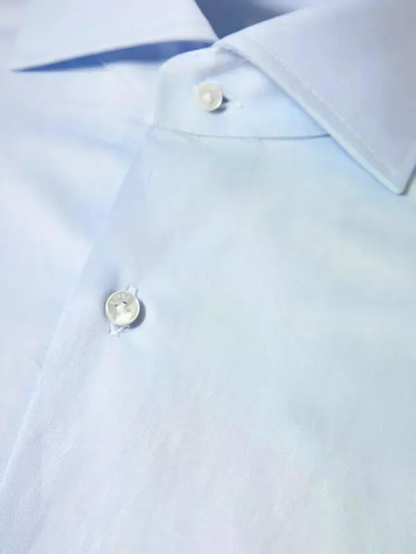 BARBA NAPOLI Spread-collar Long-sleeve Shirt